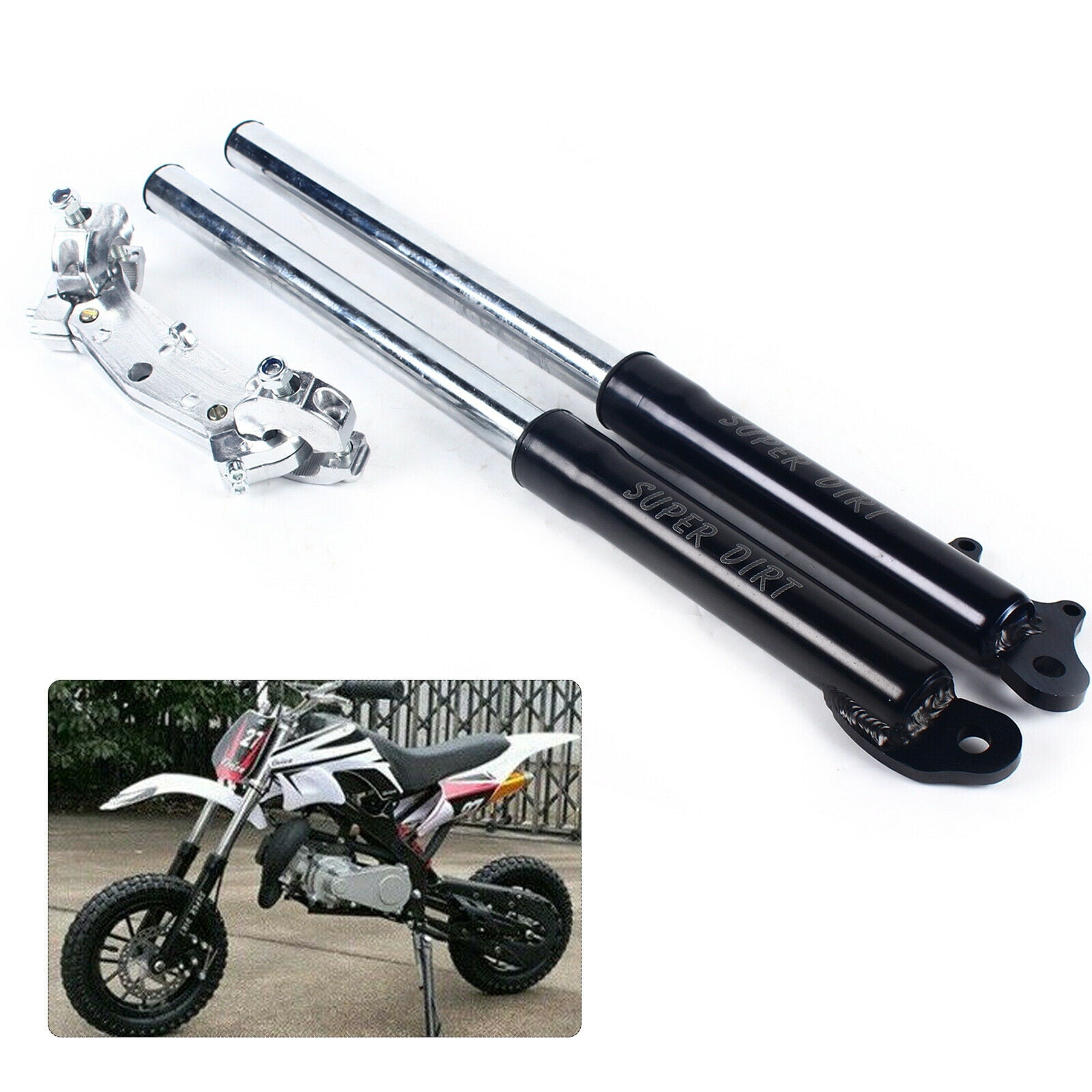 Front Fork Shock 2-Stroke Small mini Triple Dirt Pit Bike Pro Trail ...