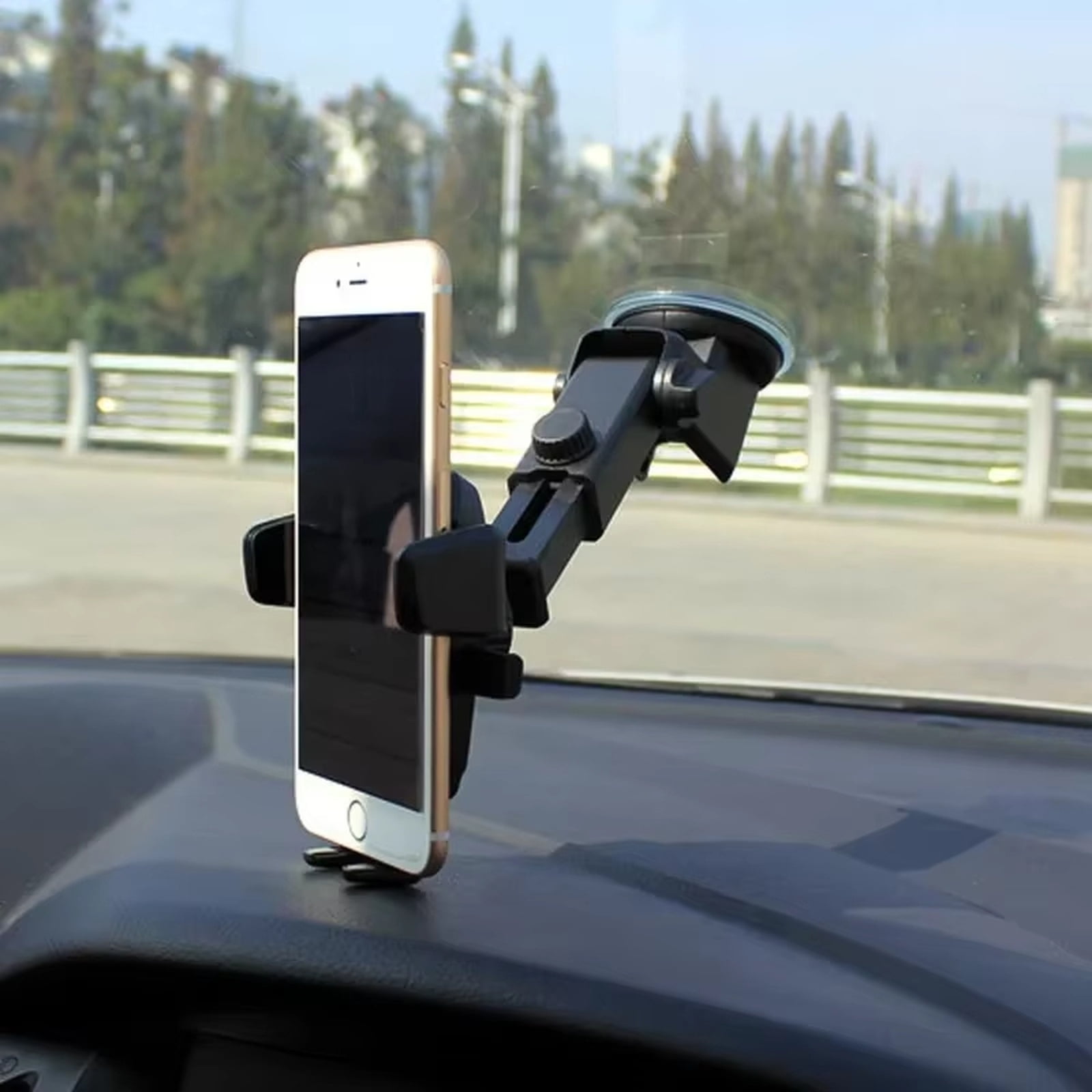 Front Glass Suction Cup Car Phone Bracket Telescopic Multi-functional ...