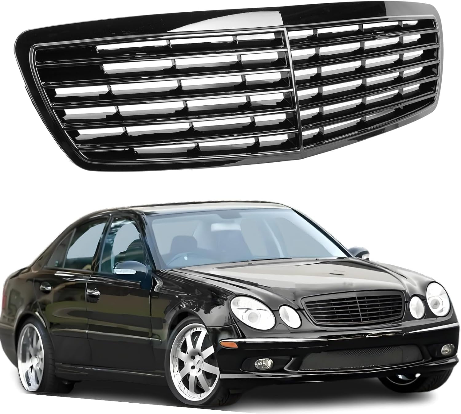 Front Grill Bumper Grille Replacement for 2003 2004 2005 2006 Mercrdes ...