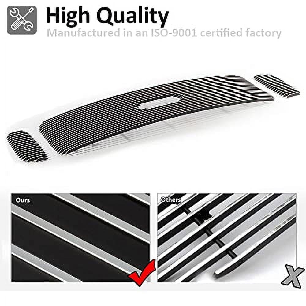 Front Grill Fits 2000-2004 Ford Excursion with Logo Show Polished Main ...