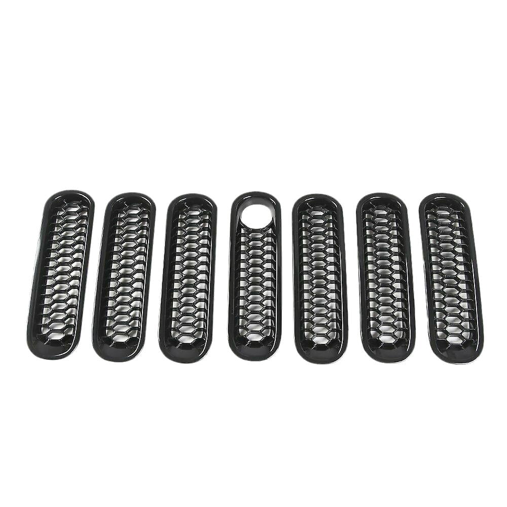 Front Grill Mesh Inserts Kit Honeycomb Clip-in Grille Guard Mesh Grille ...