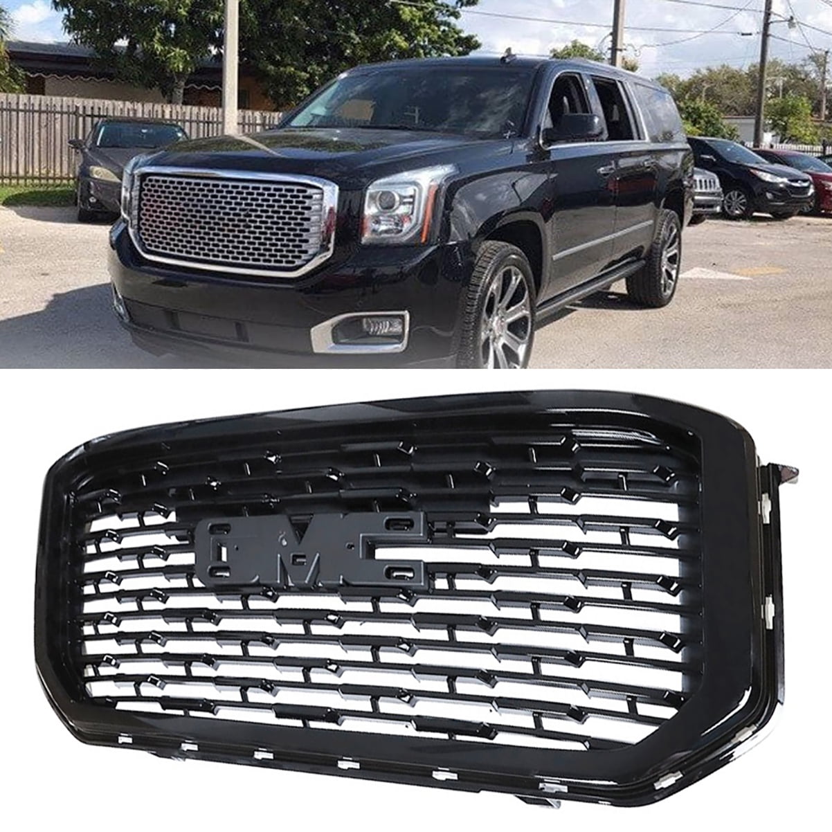 Front Grille Fit for GMC Yukon XL / Denali 2015-2020, 15-20 Yukon Grill ...