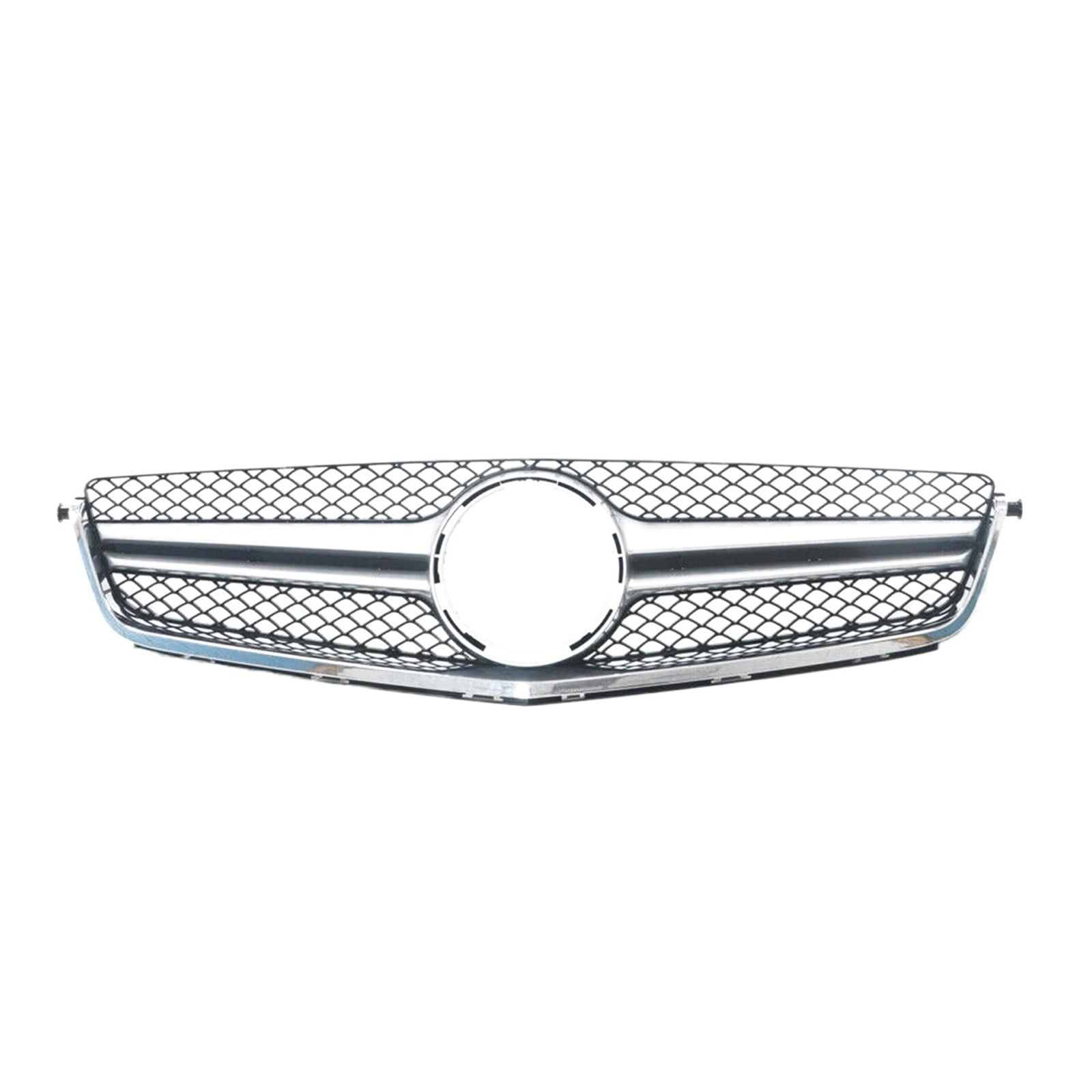 Front Grille For Mercedes-Benz W204 C63 AMG Only 2012 2013 2014 Silver ...