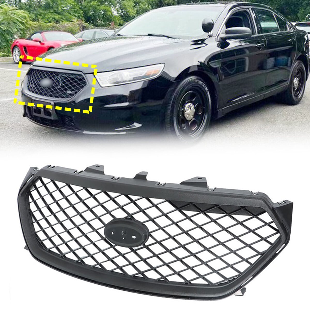Front Grille Grill Fit for Ford Taurus 2013-2019 - Walmart.com