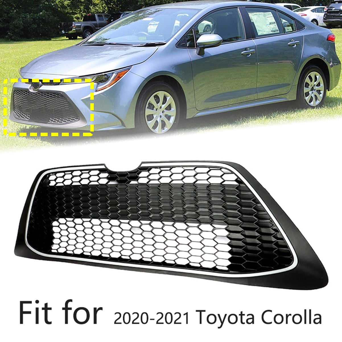 Front Grille Grill Fit for Toyota Corolla 2020-2021 - Walmart.com