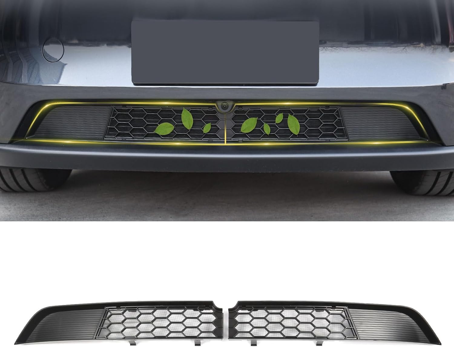Front Grille Mesh Inserts for Tesla Model Y Juniper 2025 2026, Air ...