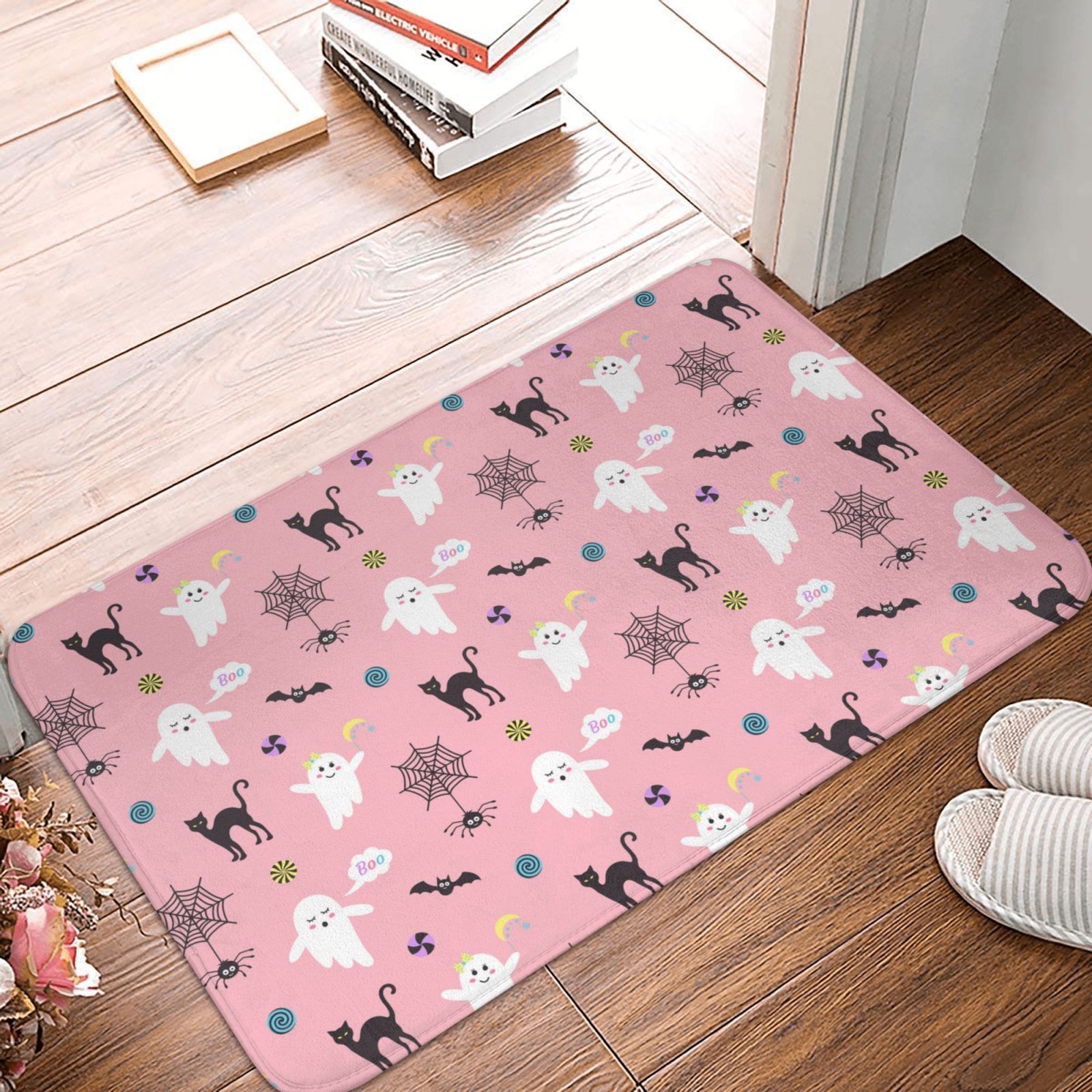 Front Halloween Door Mat Indoor Outdoor Halloween Decorations - 16*24in ...
