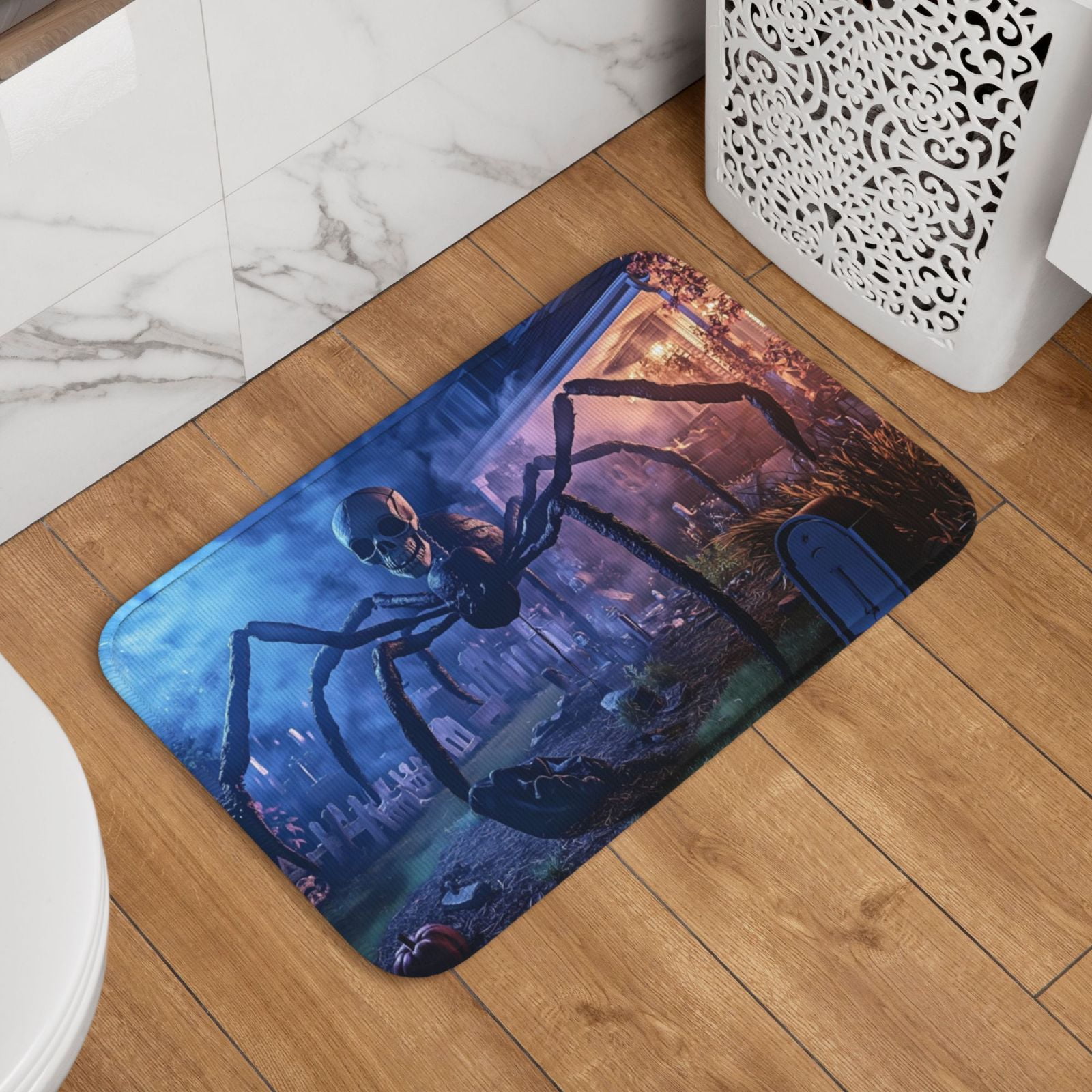 Front Halloween Door Mat Indoor Outdoor Outside Halloween Decorations ...