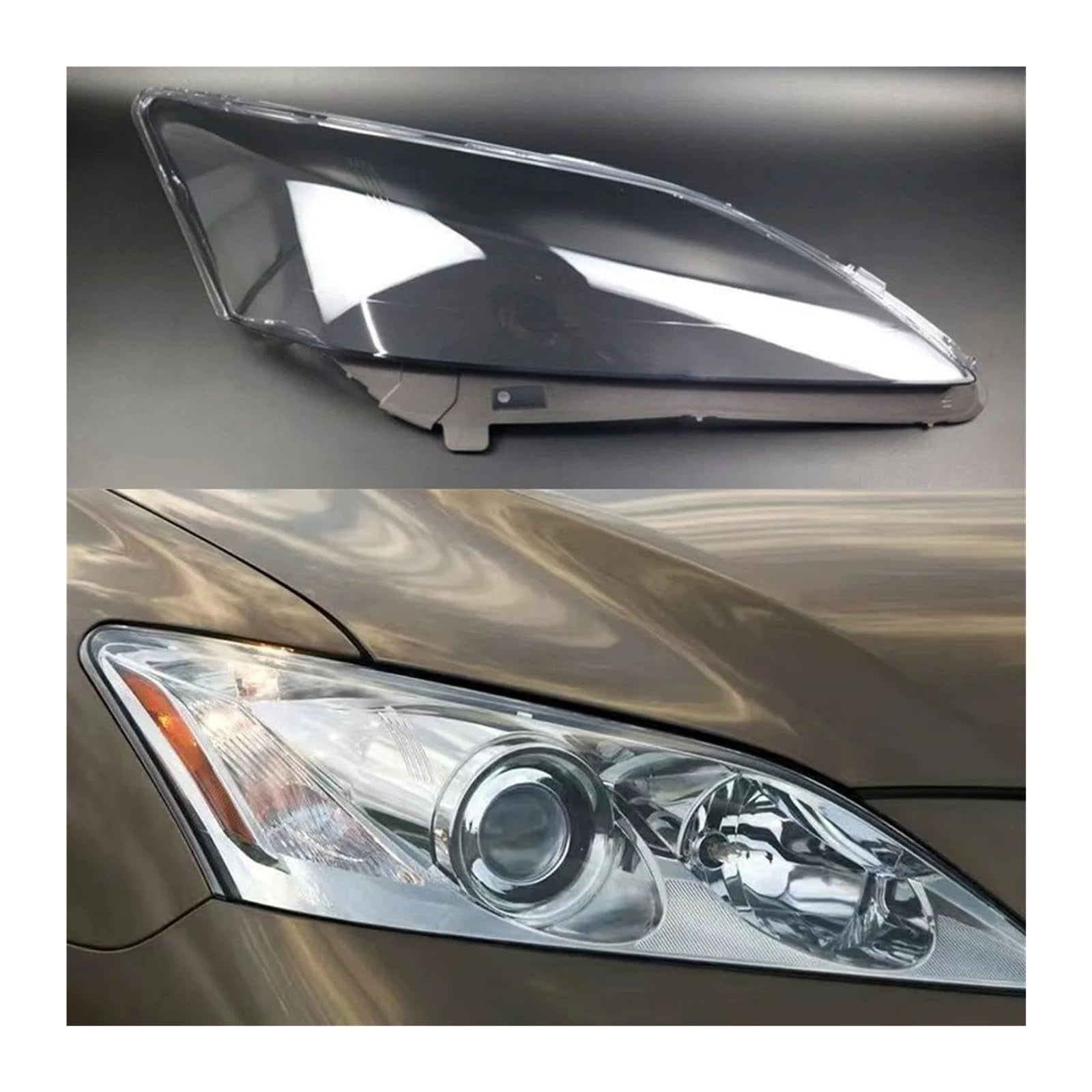 Front Headlight Lens Lampshade Compatible For Lexus ES Series ES240 ...