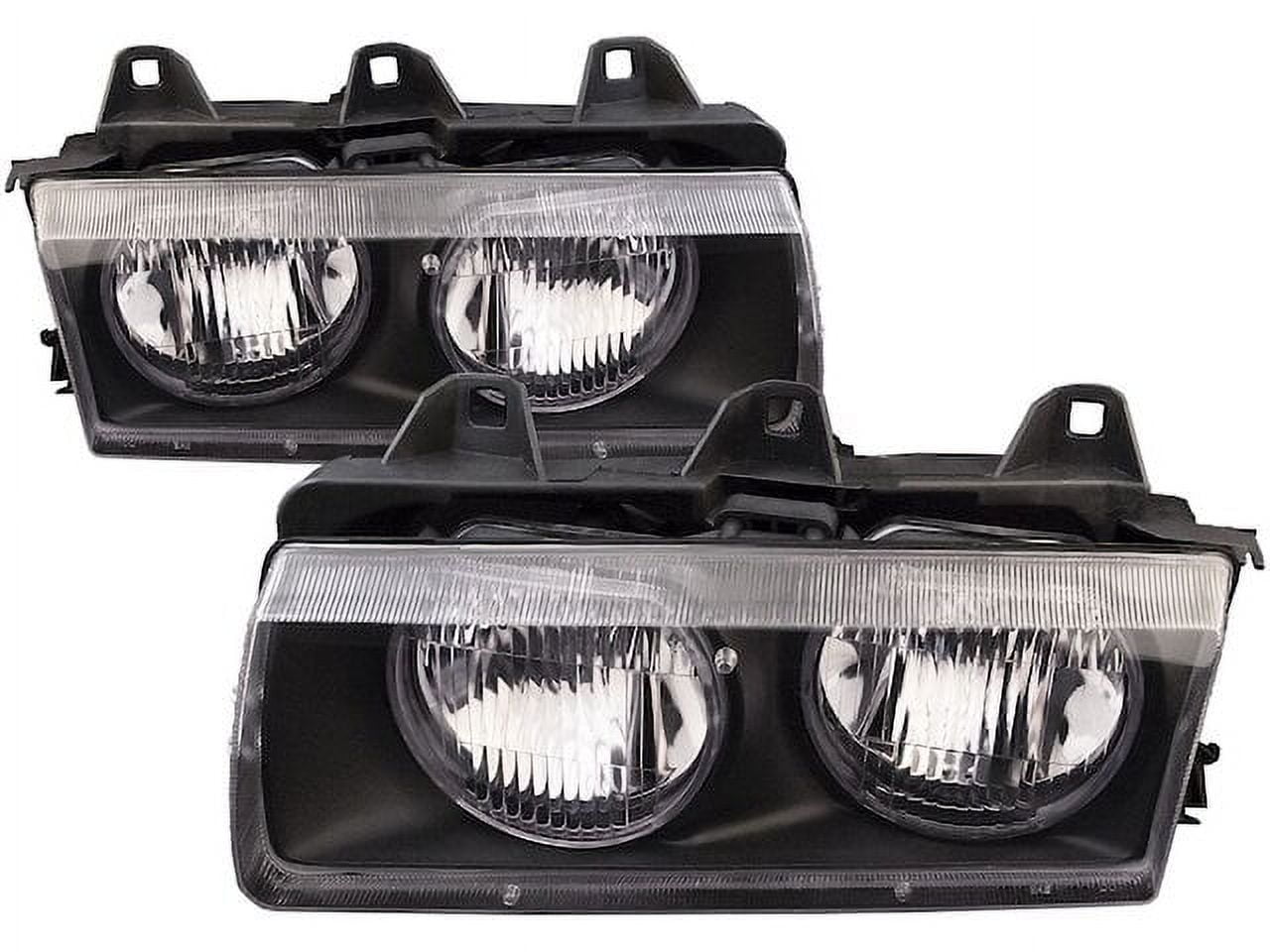 Front Headlight Set - Compatible with 1996 - 1999 BMW 328i Convertible 1997 1998 - Walmart.com