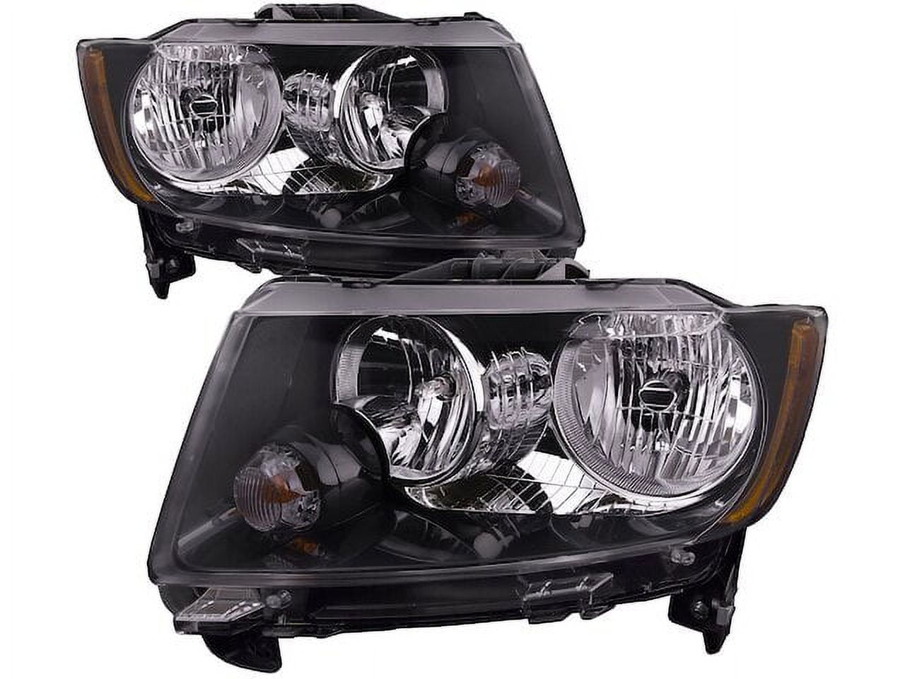 Front Headlight Set - Compatible with 2013 - 2017 Jeep Compass 2014 2015 2016 - Walmart.com