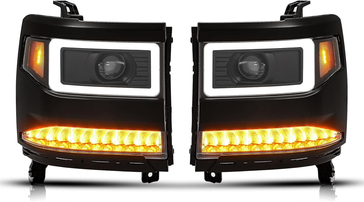 Front Headlights Lamps Compatible with 2016 2017 2018 Chevy Chevrolet ...