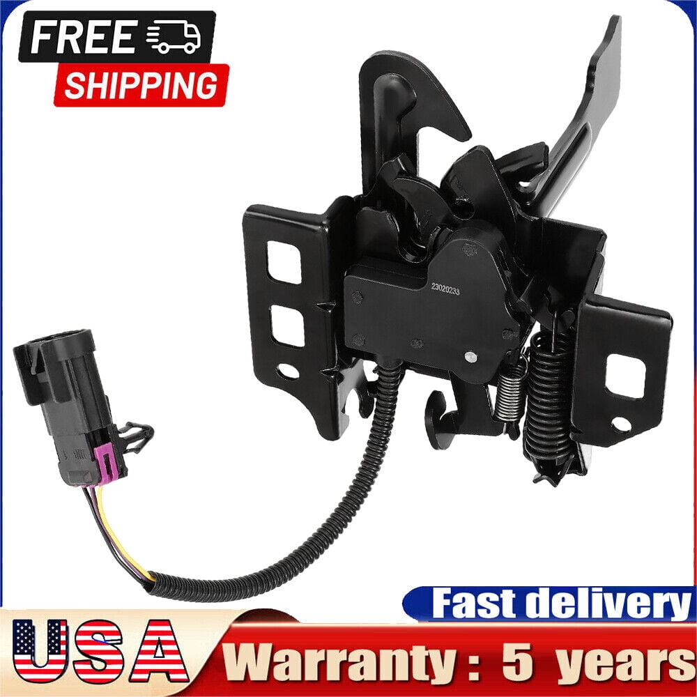 Front Hood Latch Lock Assembly w/ Sensor & Switch For Chevy Silverado ...