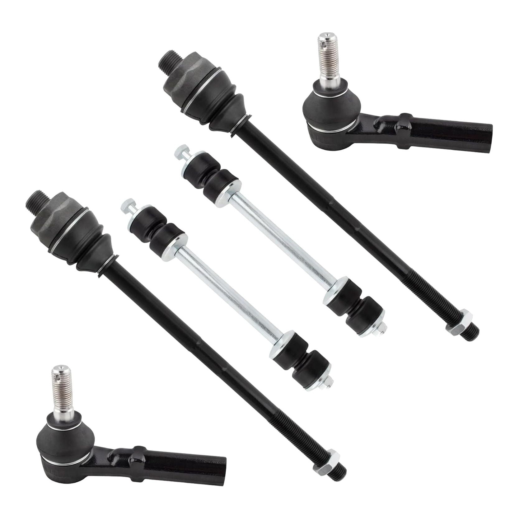 Front Inner Outer Tie Rod Assembly with Sway Bar Kit - Walmart.com