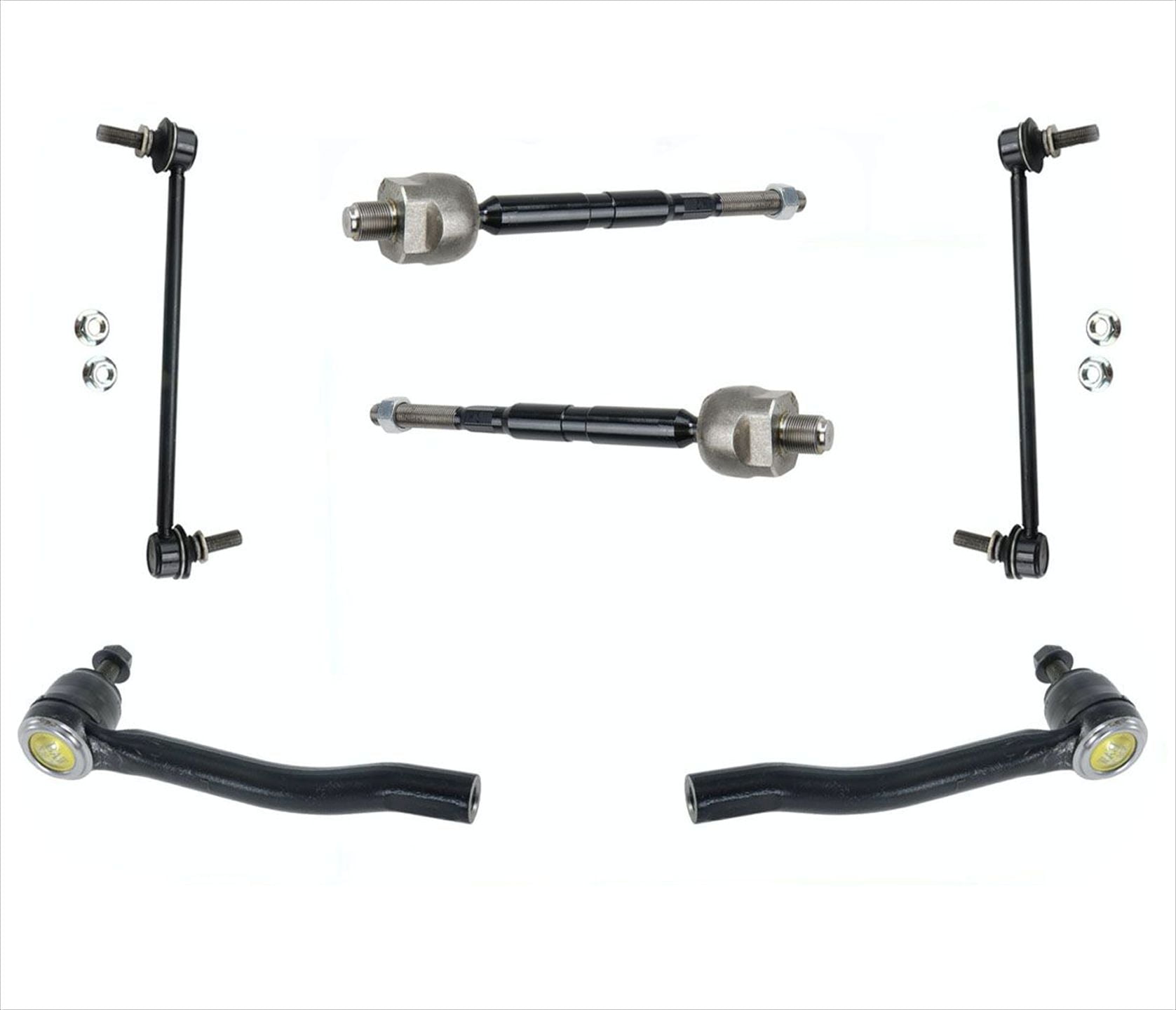 Front Inner & Outer Tie Rods & Sway Bar Links For Nissan Juke 2011-2017 ...