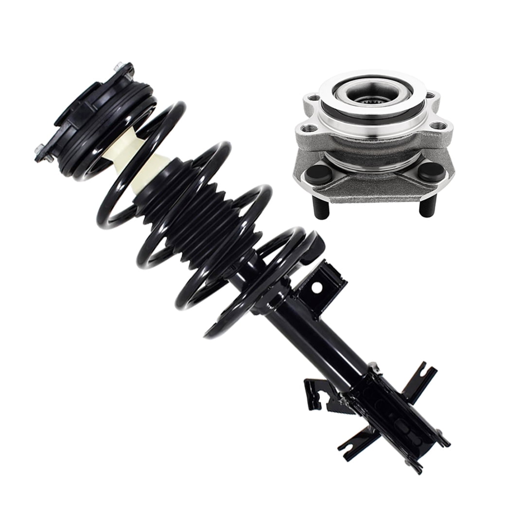 Front Left Quick Complete Strut Coil Spring Assembly Wheel Hub Bearing