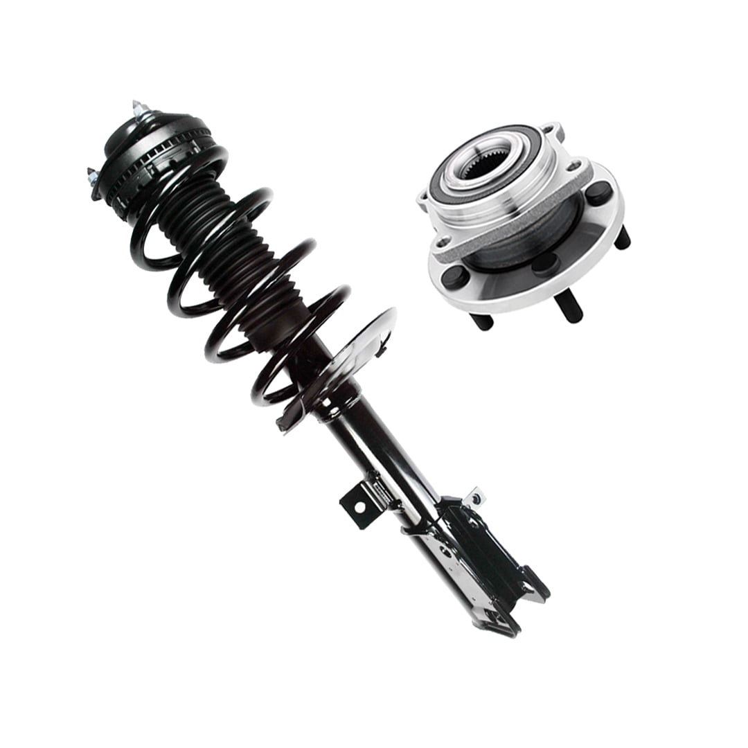 Front Left Quick Complete Strut Coil Spring Assembly Wheel Hub Bearing