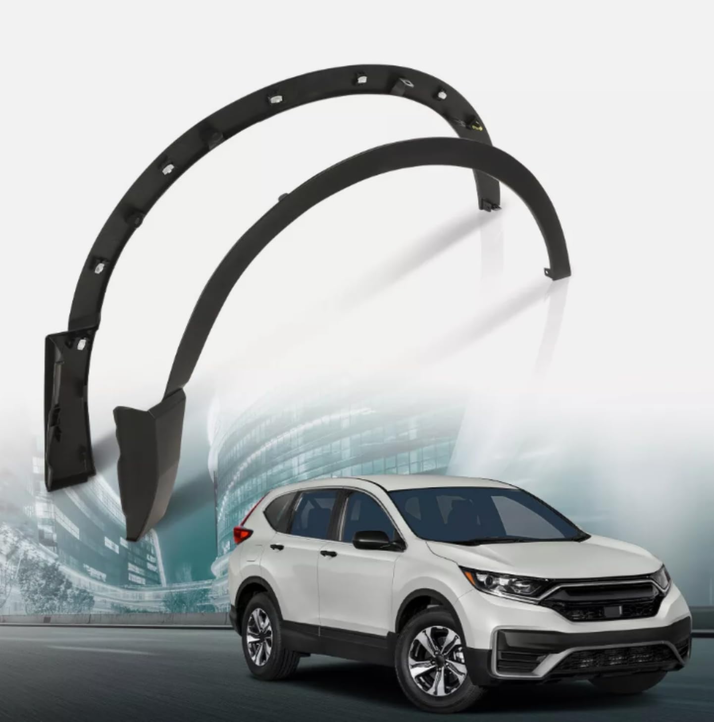 Front Left/Right Fender Trim Wheel Arch Molding - Fiberglass Black ...