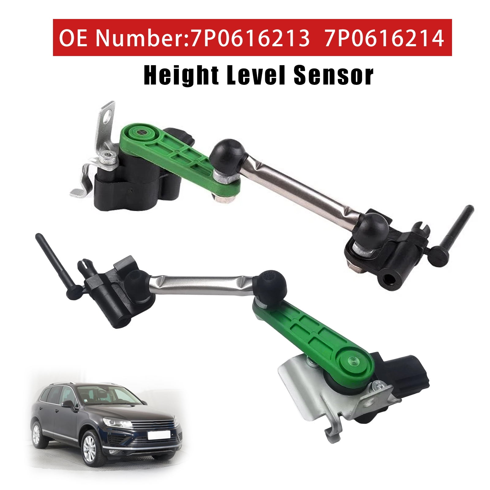 Front Left+Right Height Level Sensor 7P0616213 For VW Touareg 7P5 7P6 ...