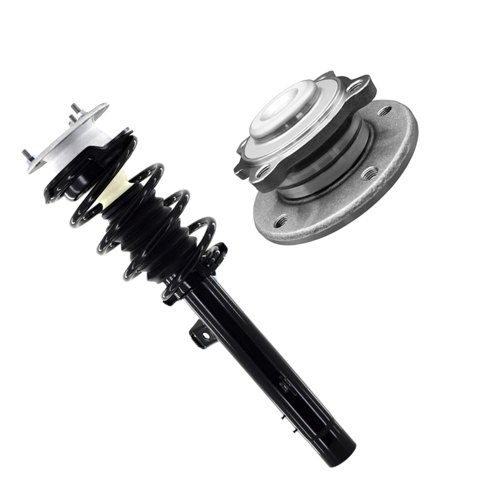 Front Left Wheel Hub Bearing Assembly-Quick Complete Strut-Coil Spring ...