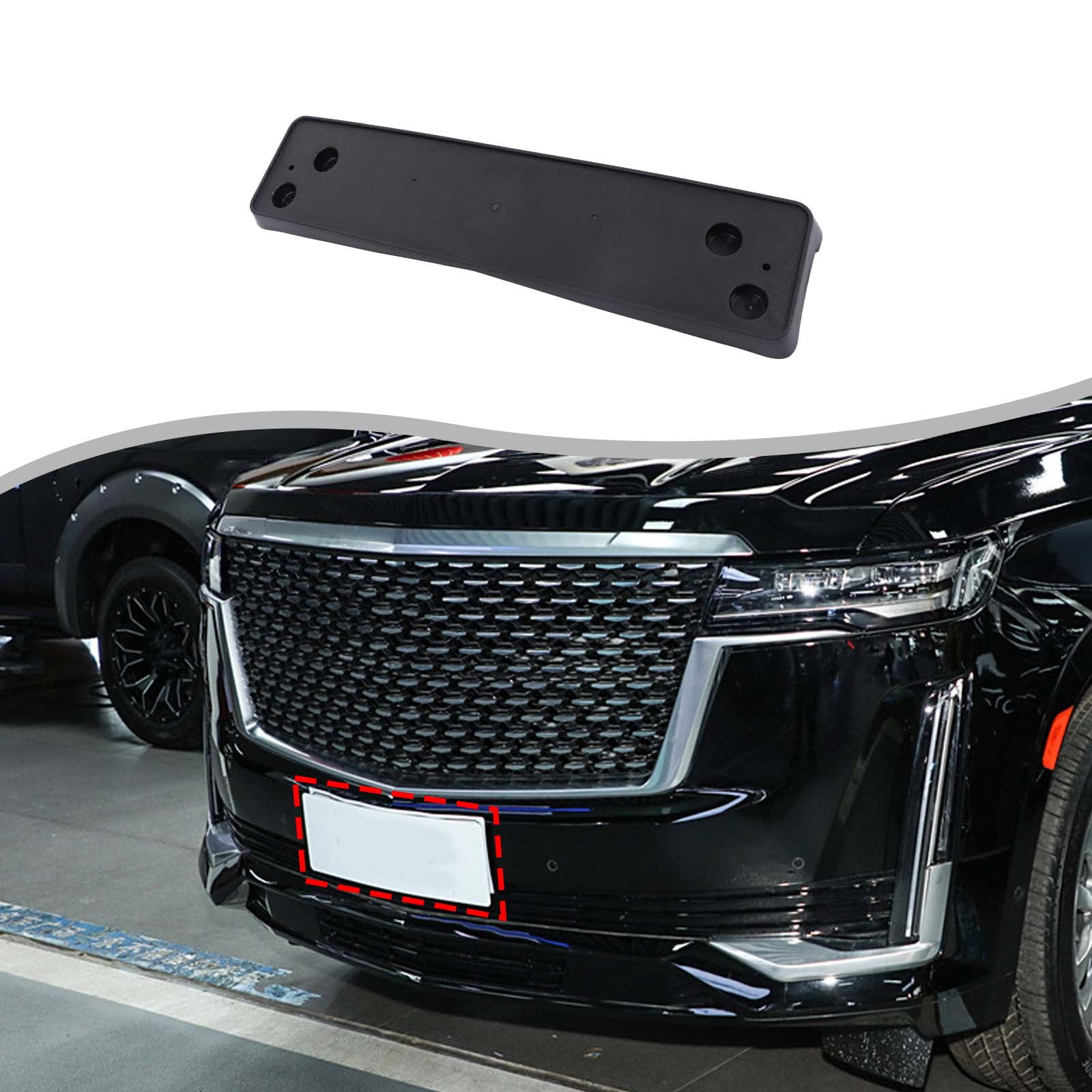 Front License Plate Bracket for 2021 Escalade（UK edition）， Front ...