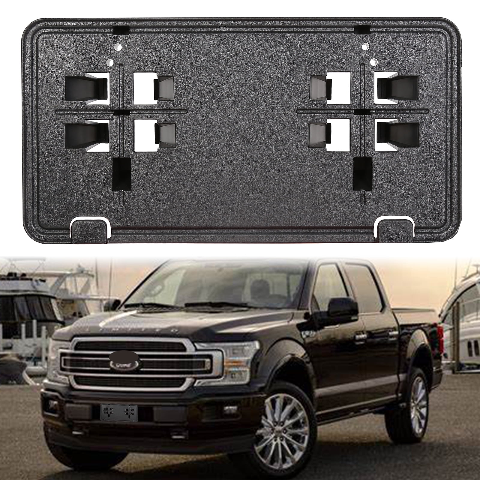 Hecasa Front License Plate Bracket for 2015-2017 Ford F150 2015 2016 ...