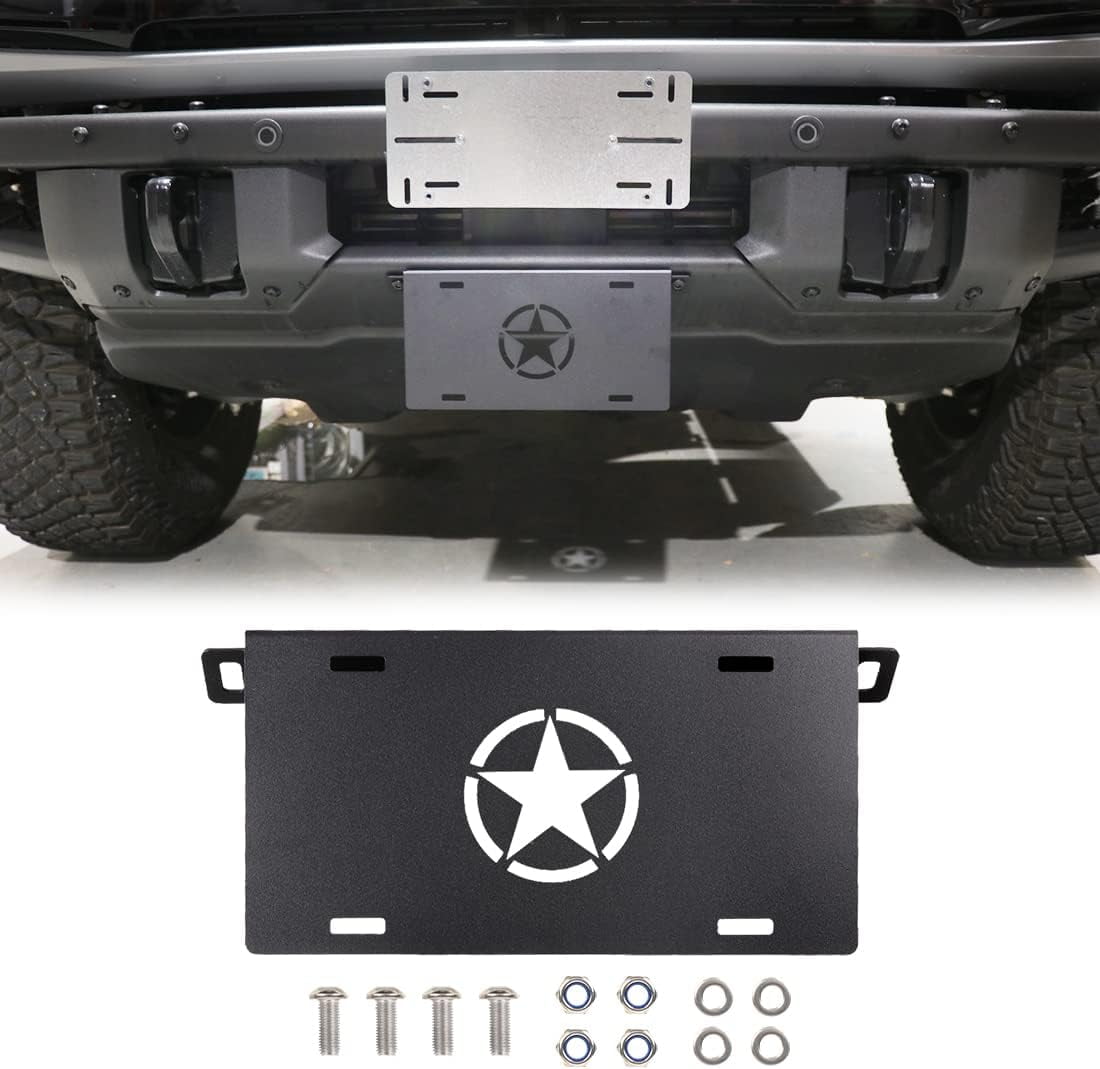 Front License Plate Frame For Ford Bronco 2021-2024 Aluminum Alloy ...