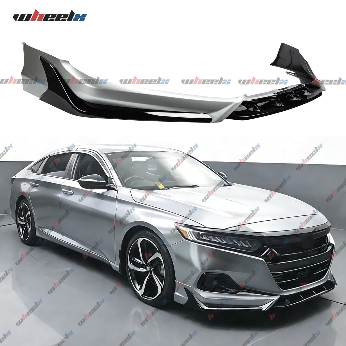 Front Lip Compatible with 2021-2022 Honda Accord, ACR Style JDM Air Dam ...