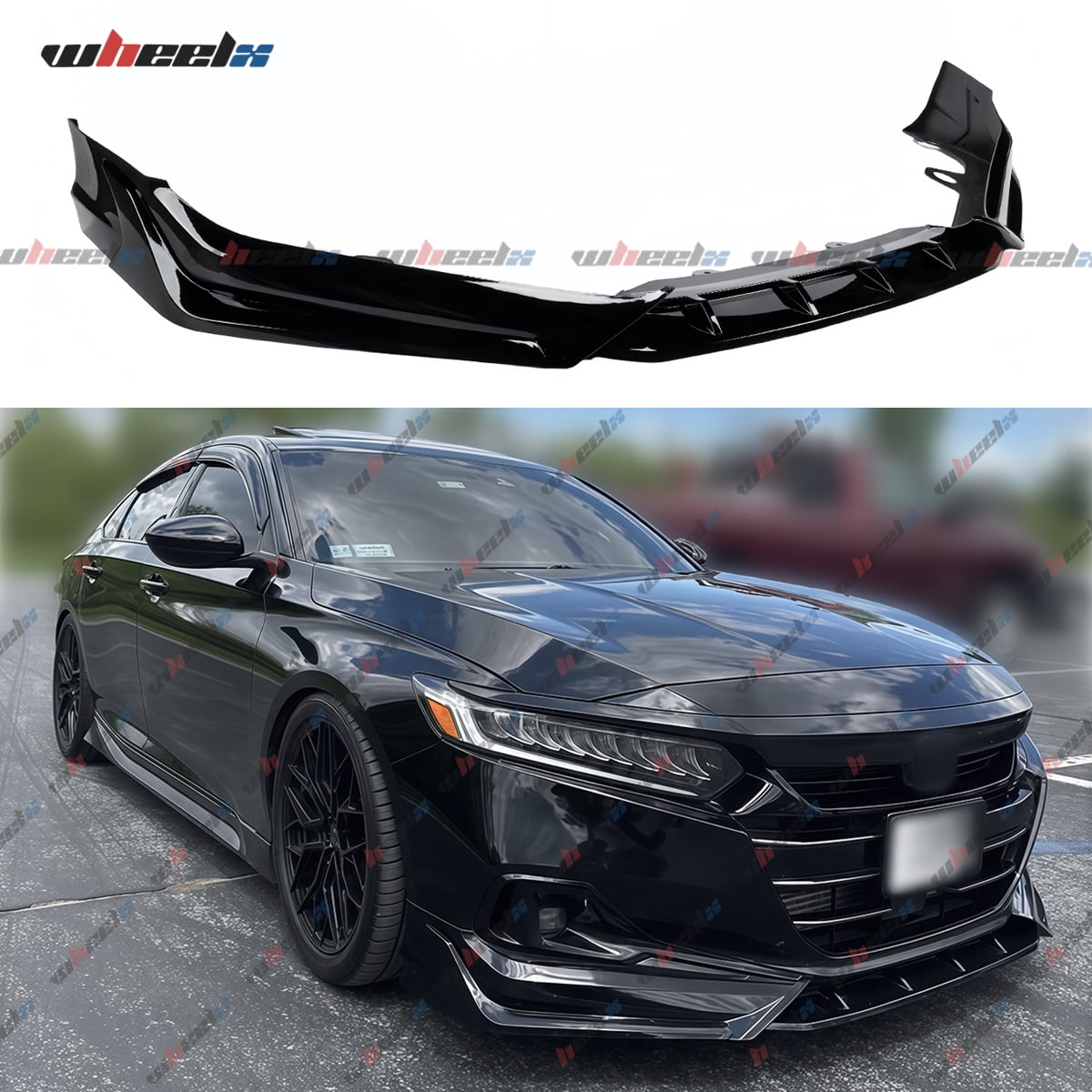 Front Lip Compatible with 2021-2022 Honda Accord, ACR Style JDM Air Dam ...