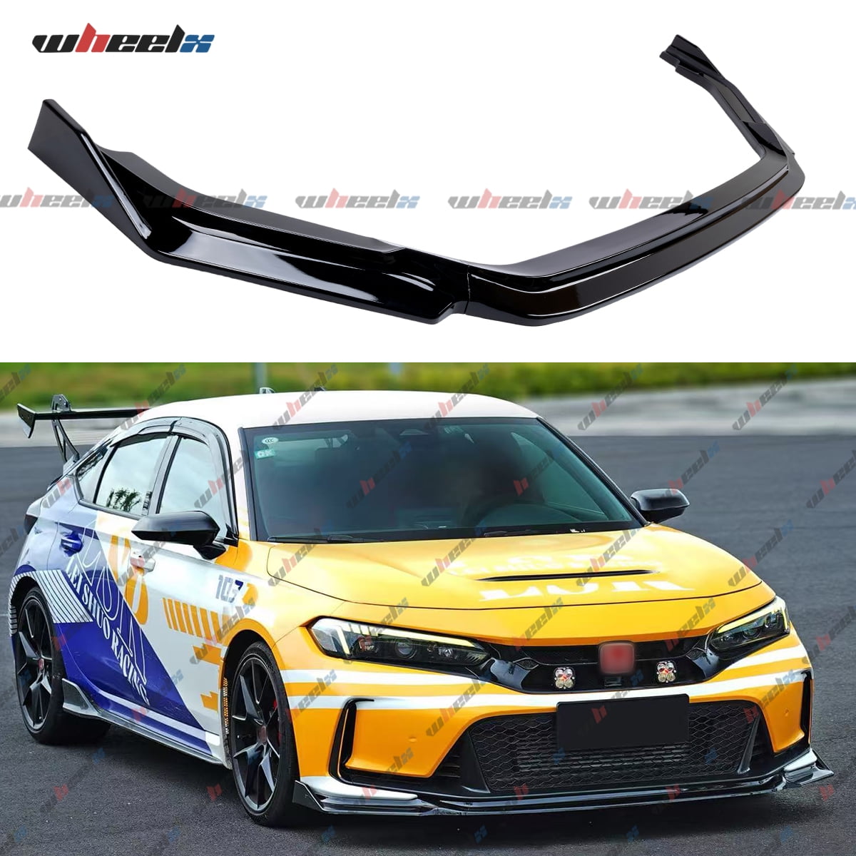 Front Lip Compatible with 2023-2026 Honda Civic Type-R FL5, JDM Style ...