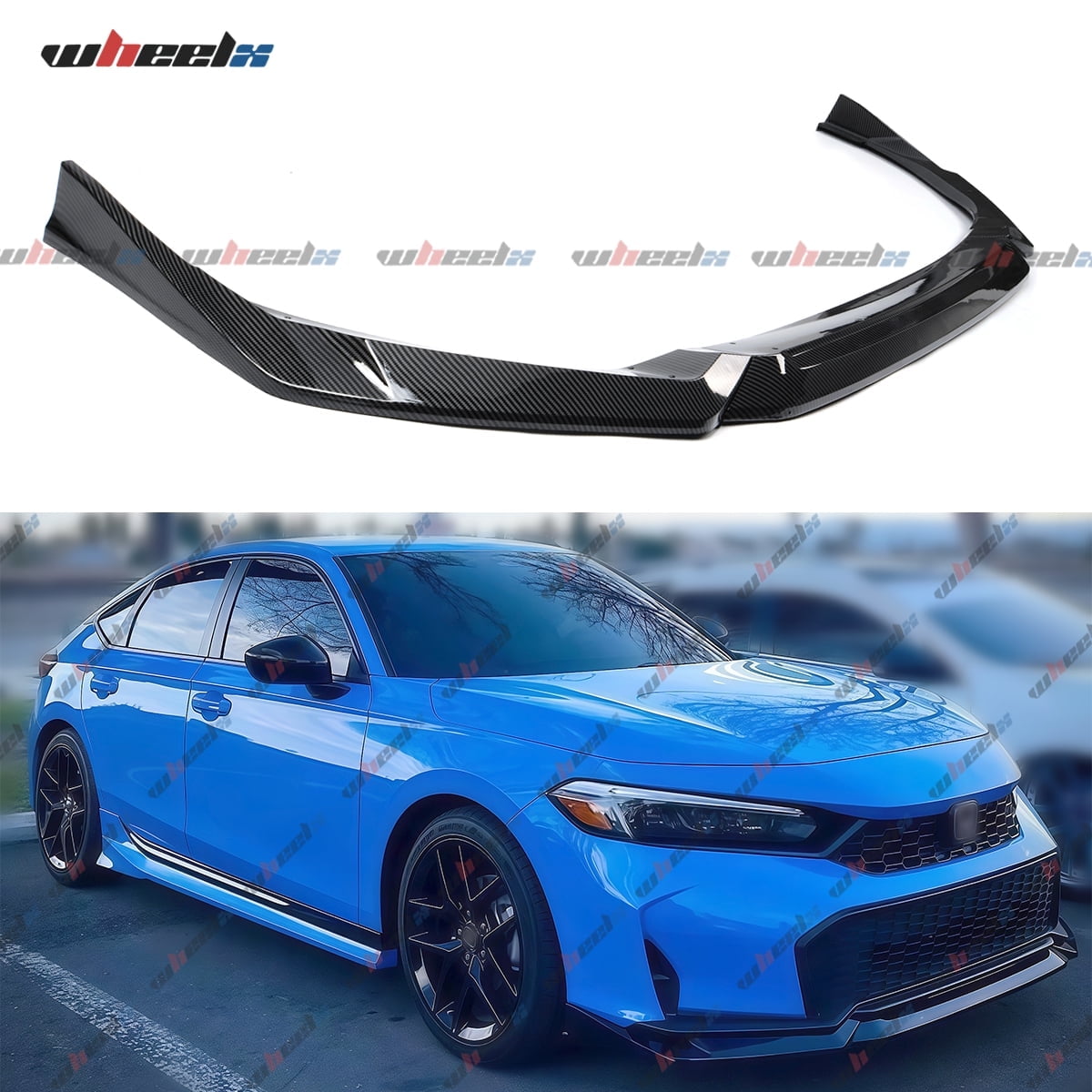 Front Lip Compatible with 2025-2026 Honda Civic 11th Gen, JDM Style Air ...