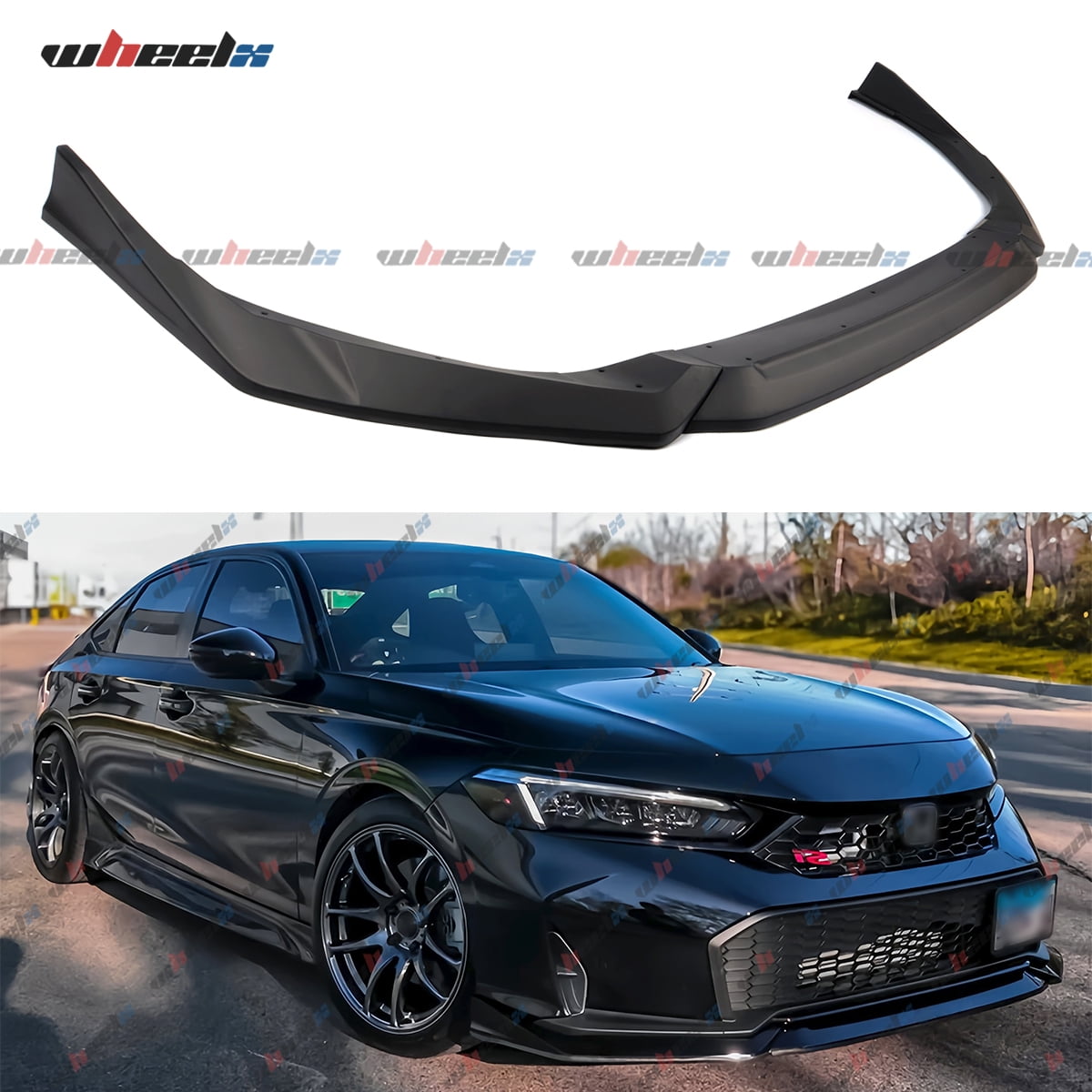 Front Lip Compatible with 2025-2026 Honda Civic 11th Gen, JDM Style Air ...