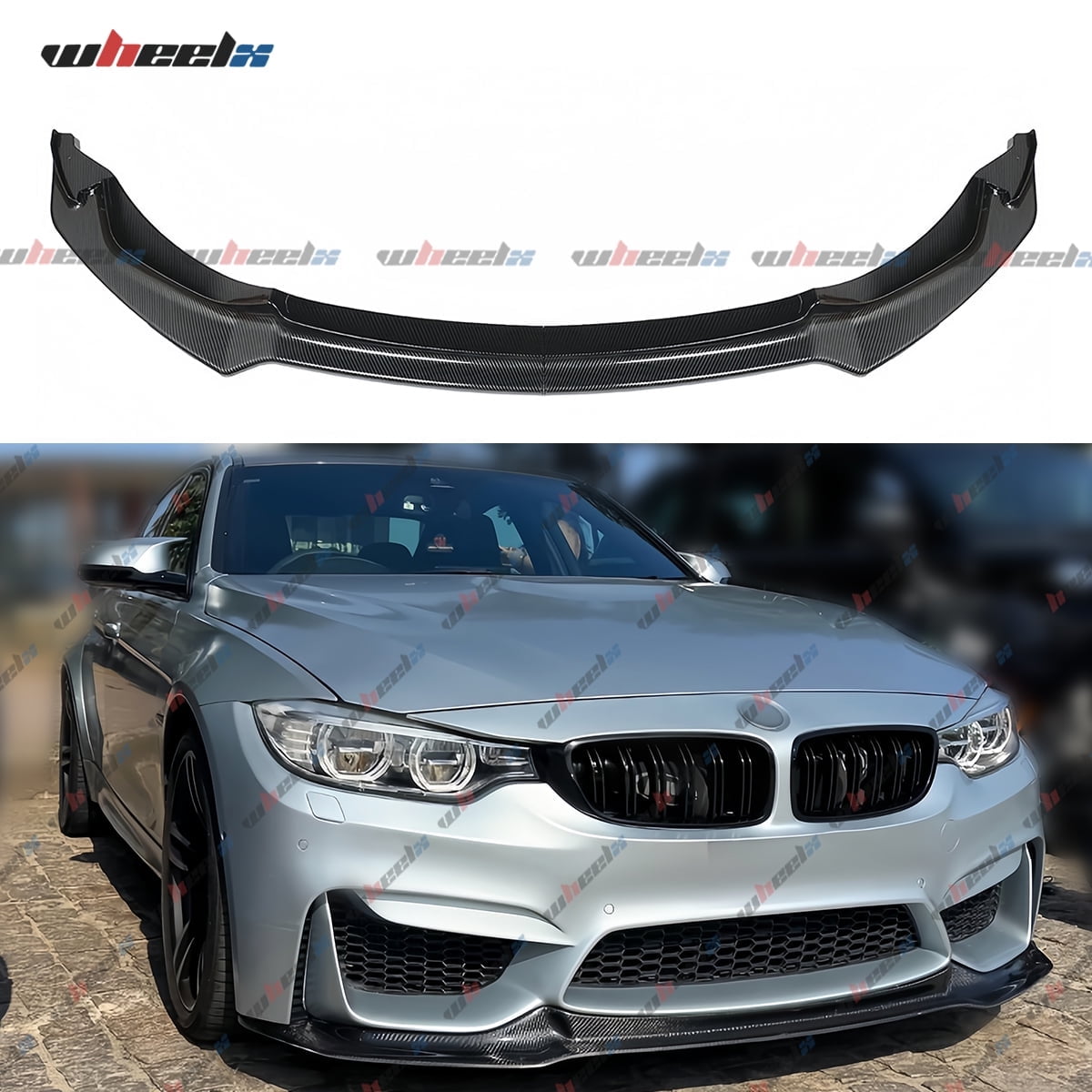 Front Lip Compatible with BMW F80 F82 F83 M3 M4 Sedan Coupe 2015-2020 ...