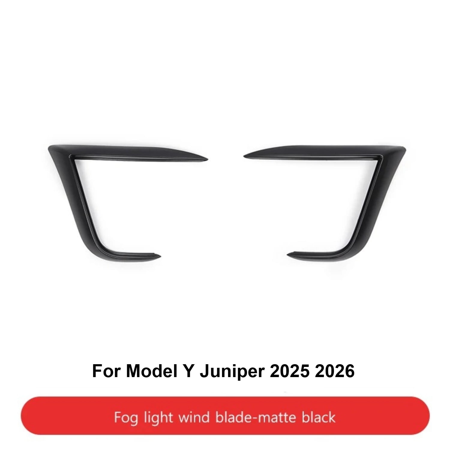 Front Lip Fog Light Brow For Tesla Model Y Juniper 2025 2026 ABS Anti ...