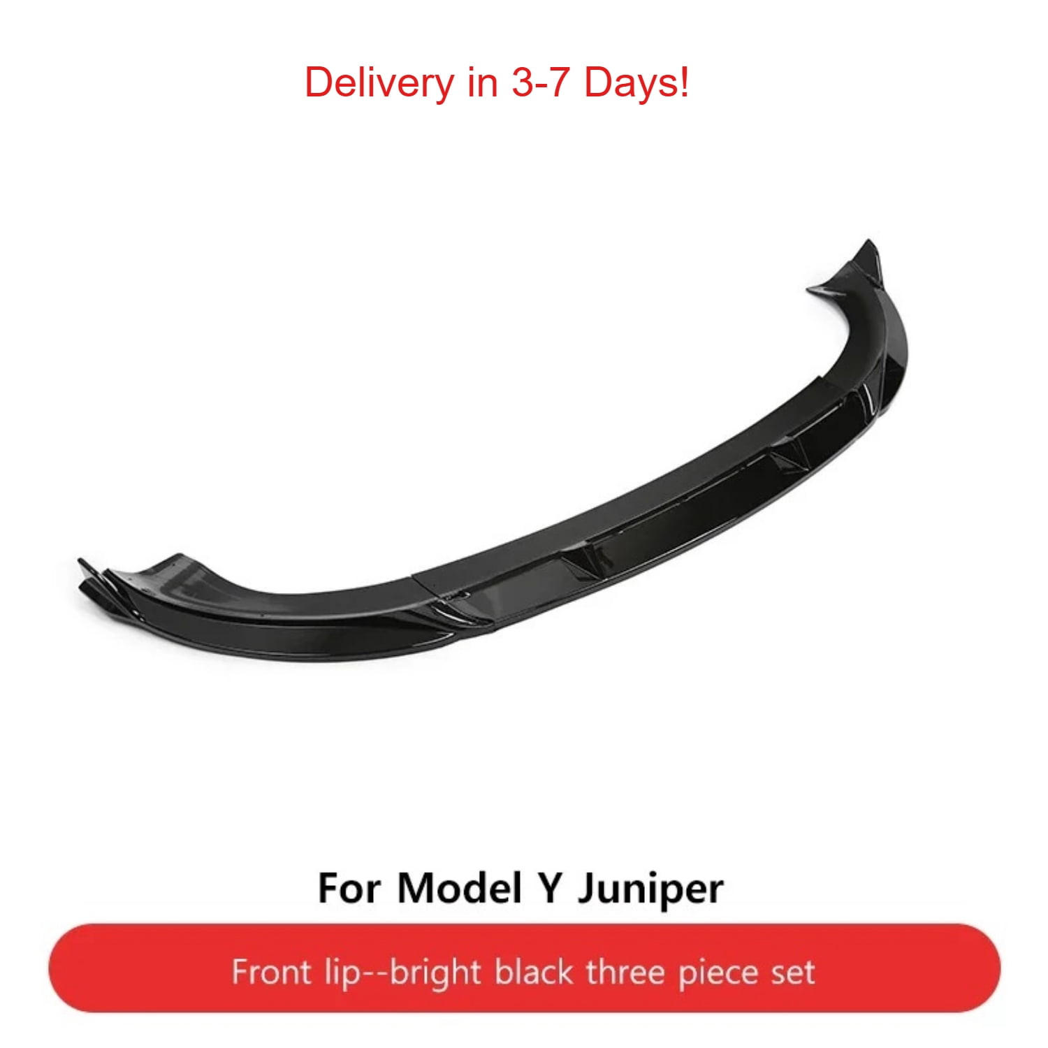 Front Lip Fog Light Wind Blade For Model Y Juniper 2025 2026 ABS Anti ...