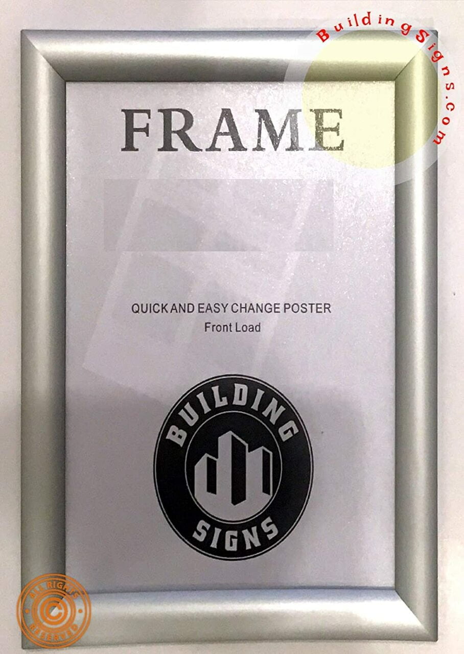 Front Load Snap Poster Frame 8.5x14 /Picture Frame 8.5x14 /Snap Frame Silver, 8.5X14 Inches ...