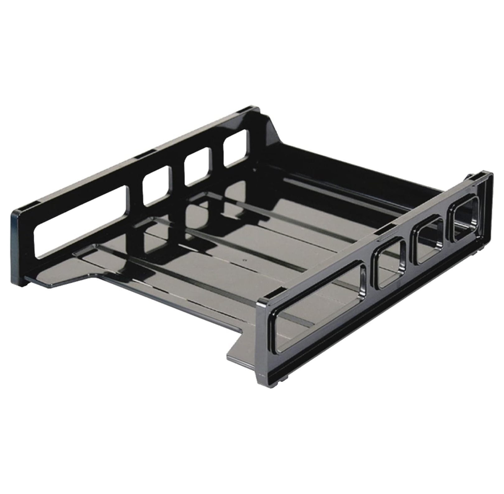 Front Load Stacking Tray, Letter Size, Black, 1 Tray (21032) - Walmart.com