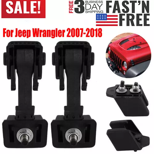 Front Locking Latch Catch Hood Hood Lock Kit for Jeep JK Wrangler 2007 ...