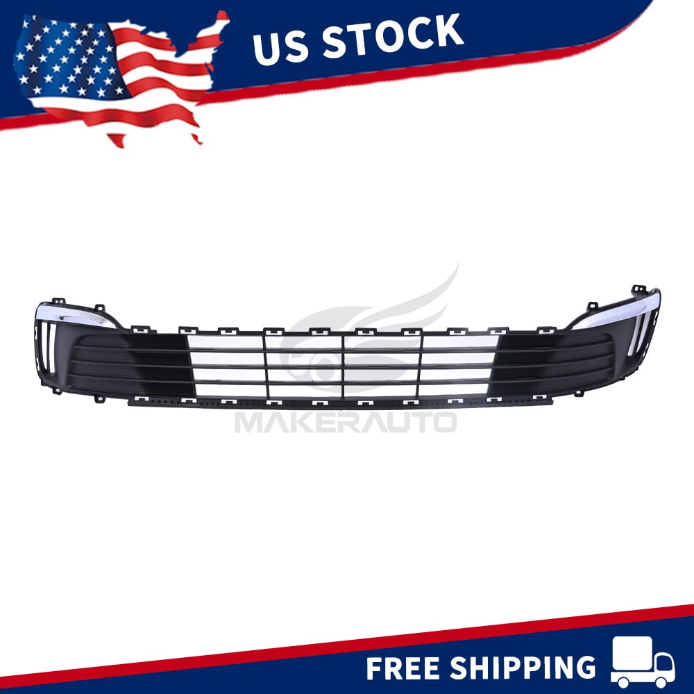 Front Lower Bumper Cover Grille Black Fits KIA Rio Sedan 2015 2016 2017 ...