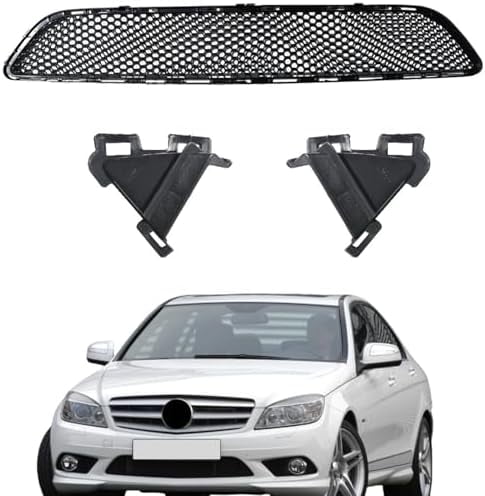 Front Lower Bumper Hood Honeycomb Grille Replacement for C-Class AMG ...
