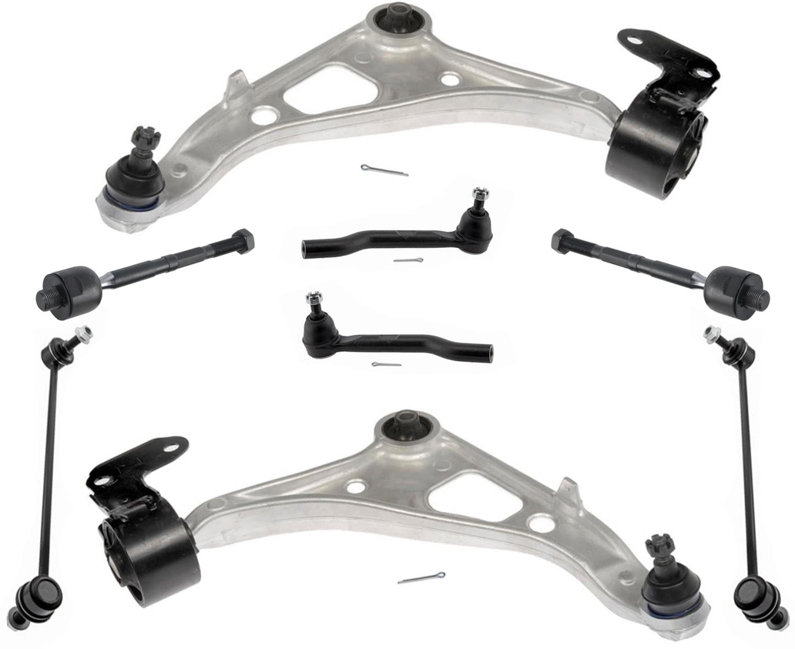 Front Lower Control Arms Ball Joint Tie Rods & Links For 2016-2021 ...