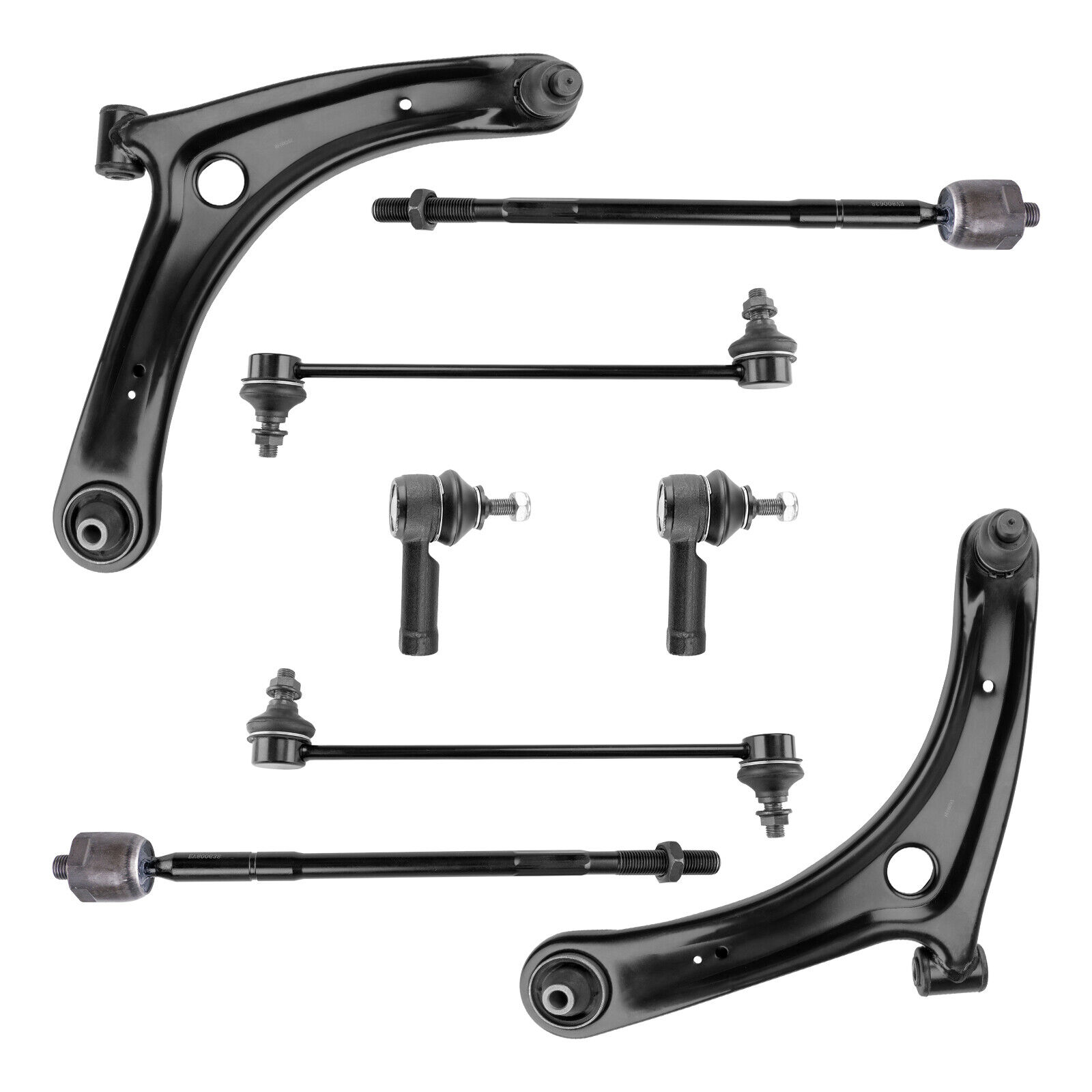 Front Lower Control Arms Sway Bars Tie Rods Kit for Mitsubishi Lancer ...