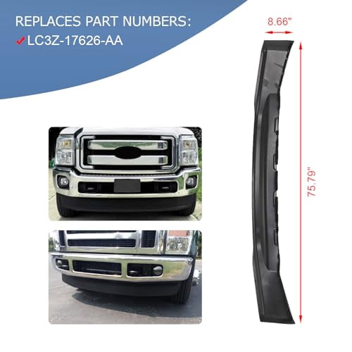 Front Lower Deflector Valance Panel Compatible with 2020-2022 Ford F250 ...