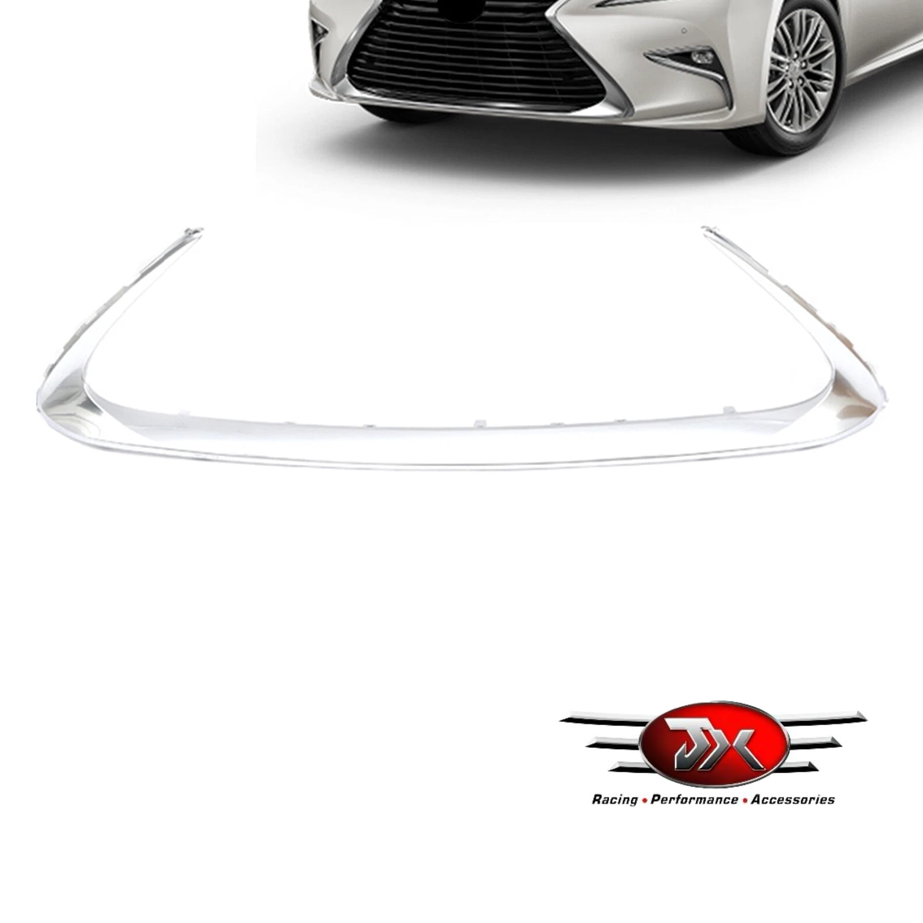 Front Lower Grille Molding Trim Chrome Compatible With 2016 2017 2018 ...