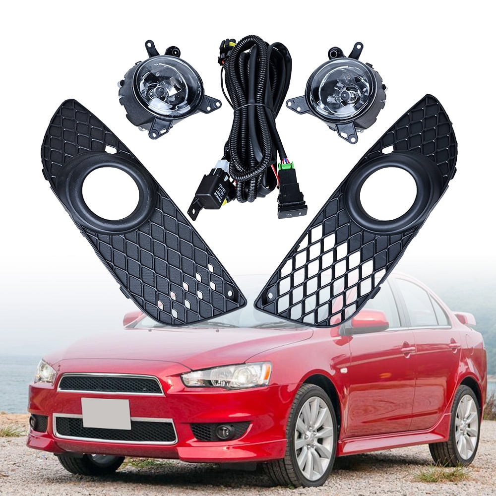 Astra Depot Fog Light Kit for 2008-2014 Mitsubishi Lancer Sedan: Front ...