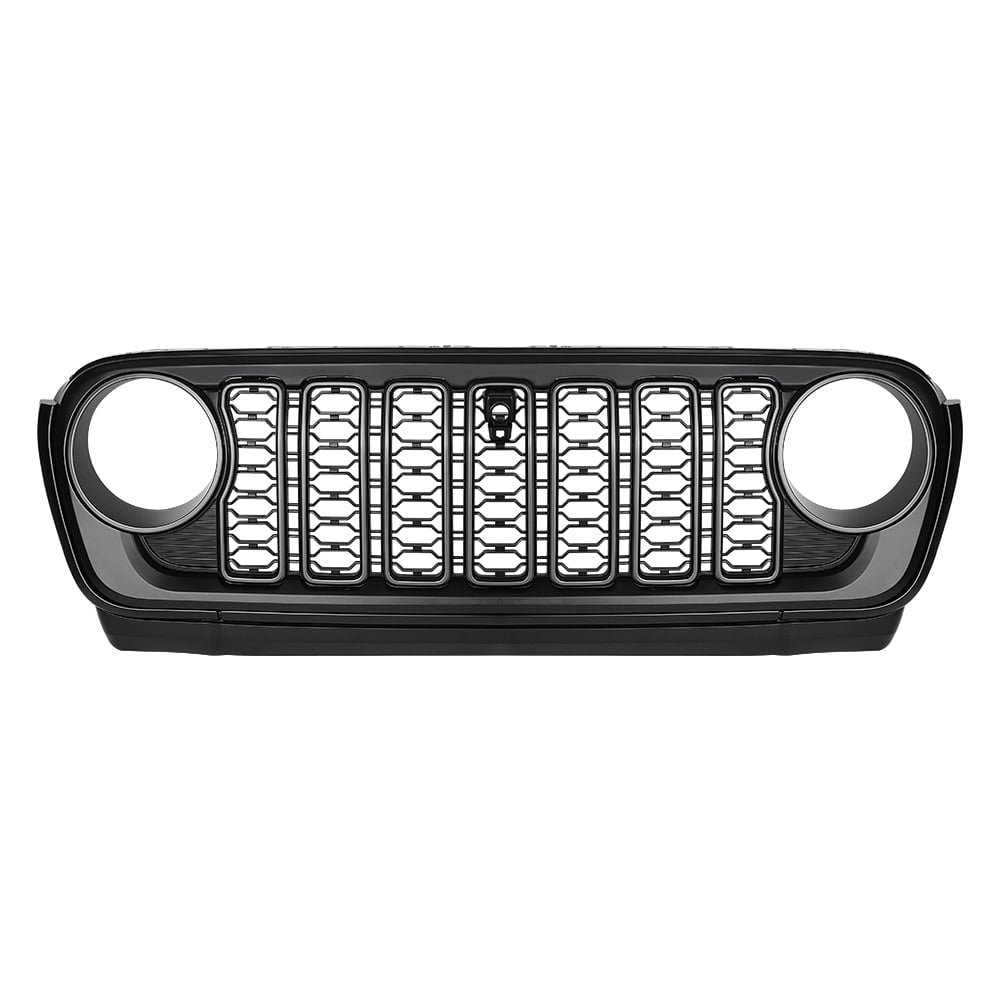 Front Mesh Grille Grid Grill for 2018-2024 Jeep Wrangler Rubicon Sahara ...