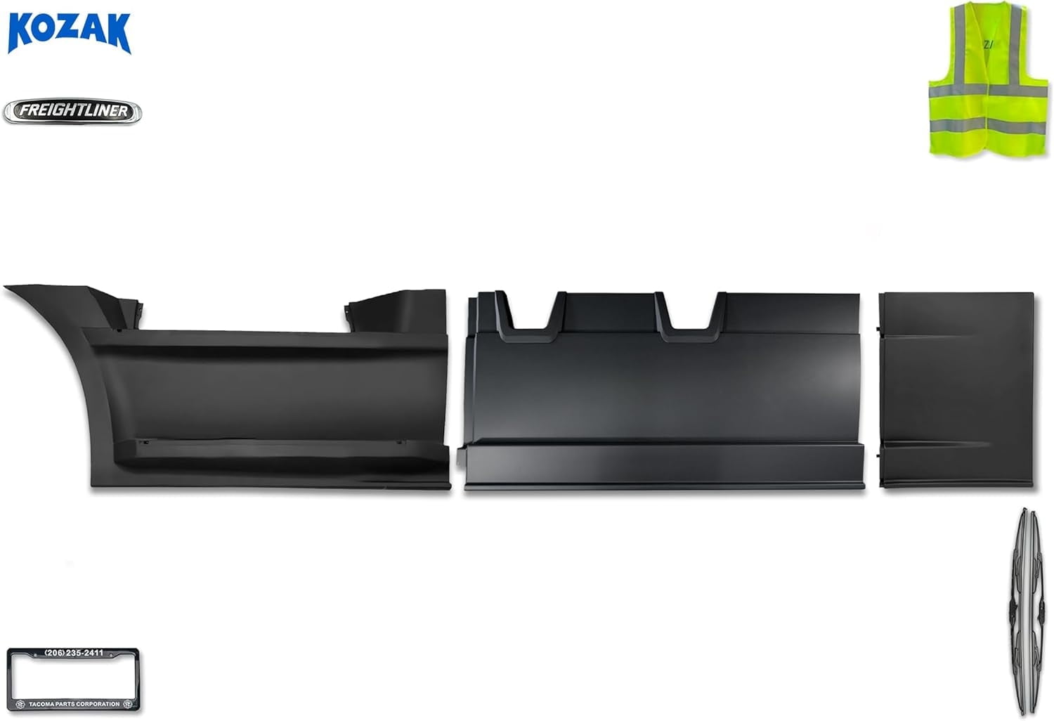 Front, Middle w/Two Opening Fuel & Rear Fairing Panel Set Left ...