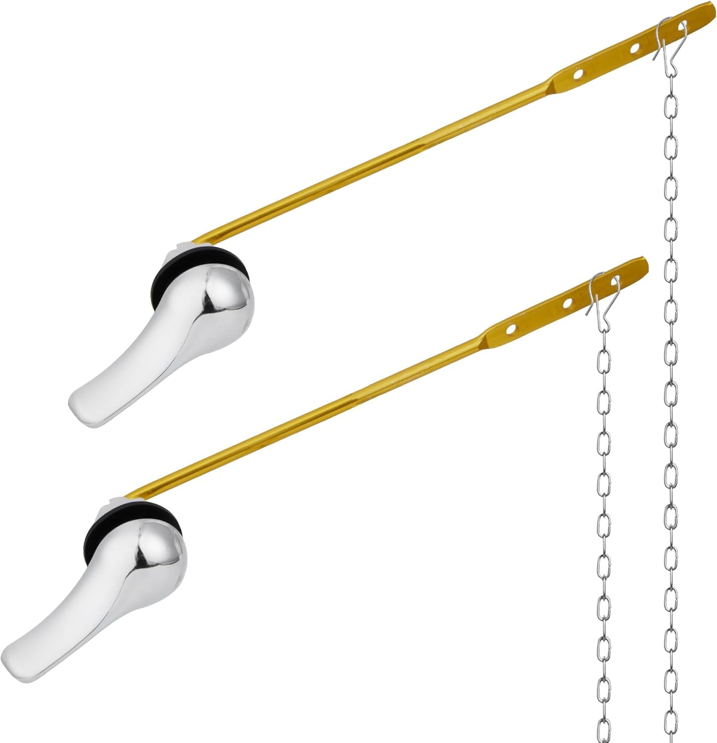 Front Mount Toilet Handle Replacement Kit, 2 Pack Aluminum Alloy Flush ...
