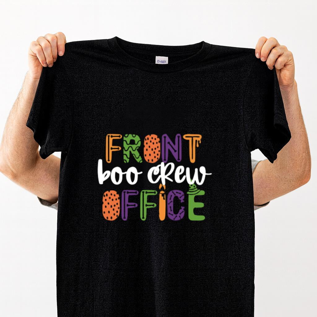 Front Office Boo Crew Halloween For Admin Staff Creepy Squad Unisex T ...