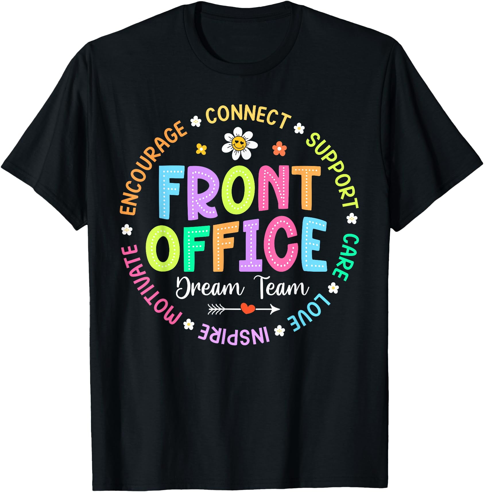 Front Office Squad Back To School Happy First Day Of School T-Shirt ...